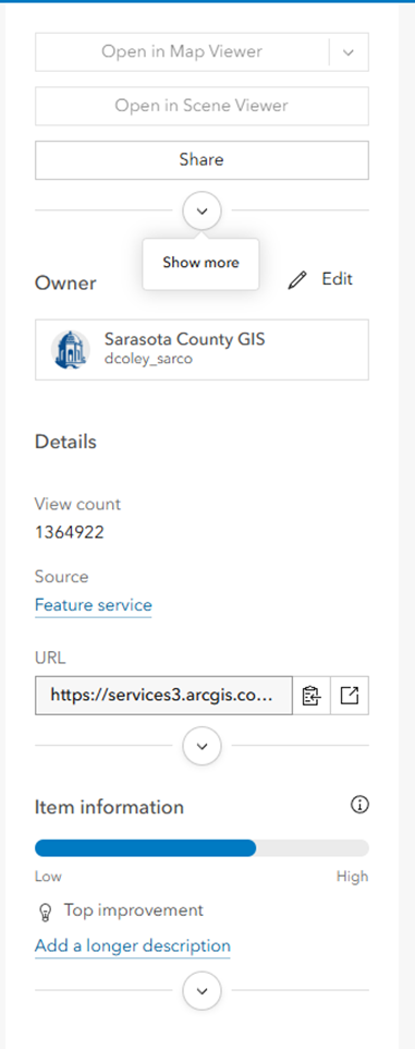 Solved: Where did the Feature Service size go? - Esri Community