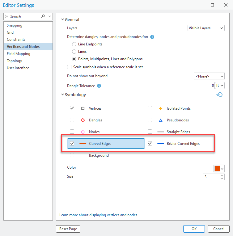 Provide a tool to highlight True Curve geometry in... - Esri Community