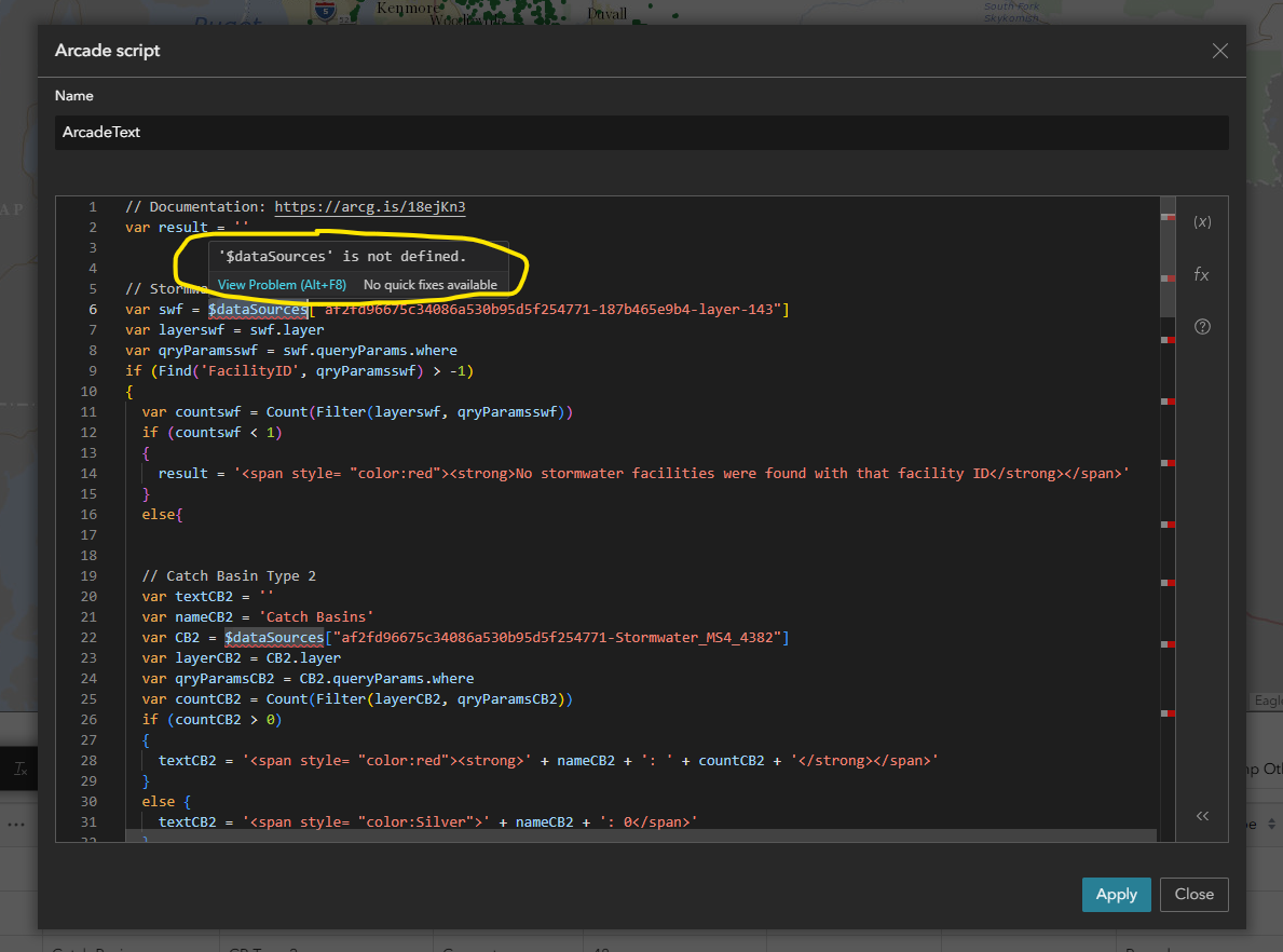 Solved: Text widget Arcade expression connected to multipl... - Esri Community