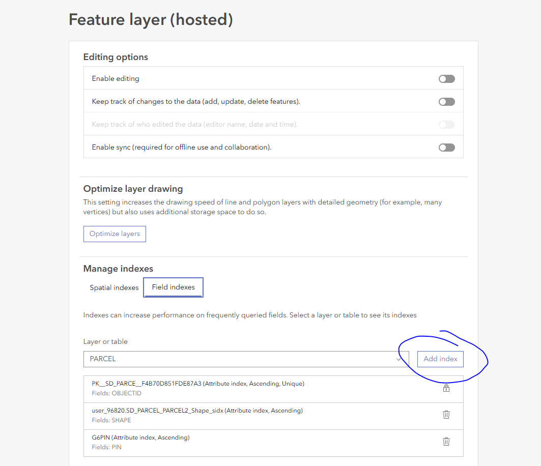 Feature layer (hosted) field index problem - Esri Community