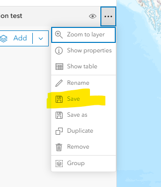A hosted feature layer is visible at feature servi... - Esri Community