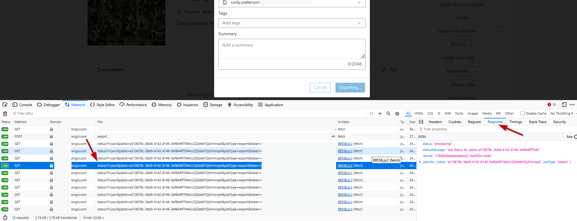 Solved: AGOL Feature Service Export – No Status Indicator ... - Esri Community