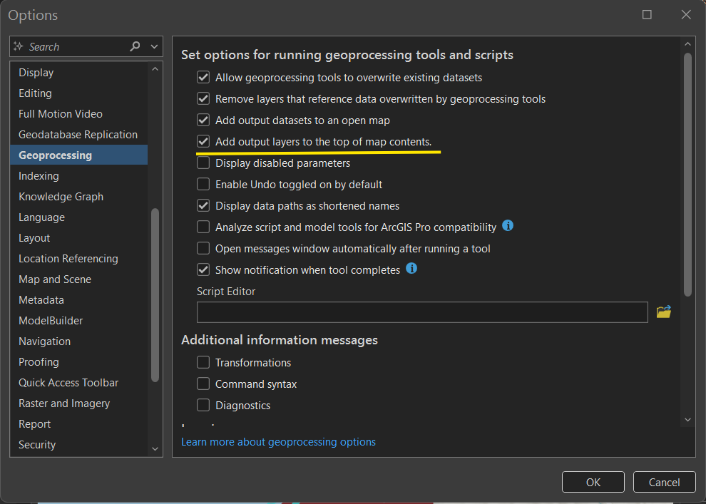 Pin layer in Contents pane - Esri Community