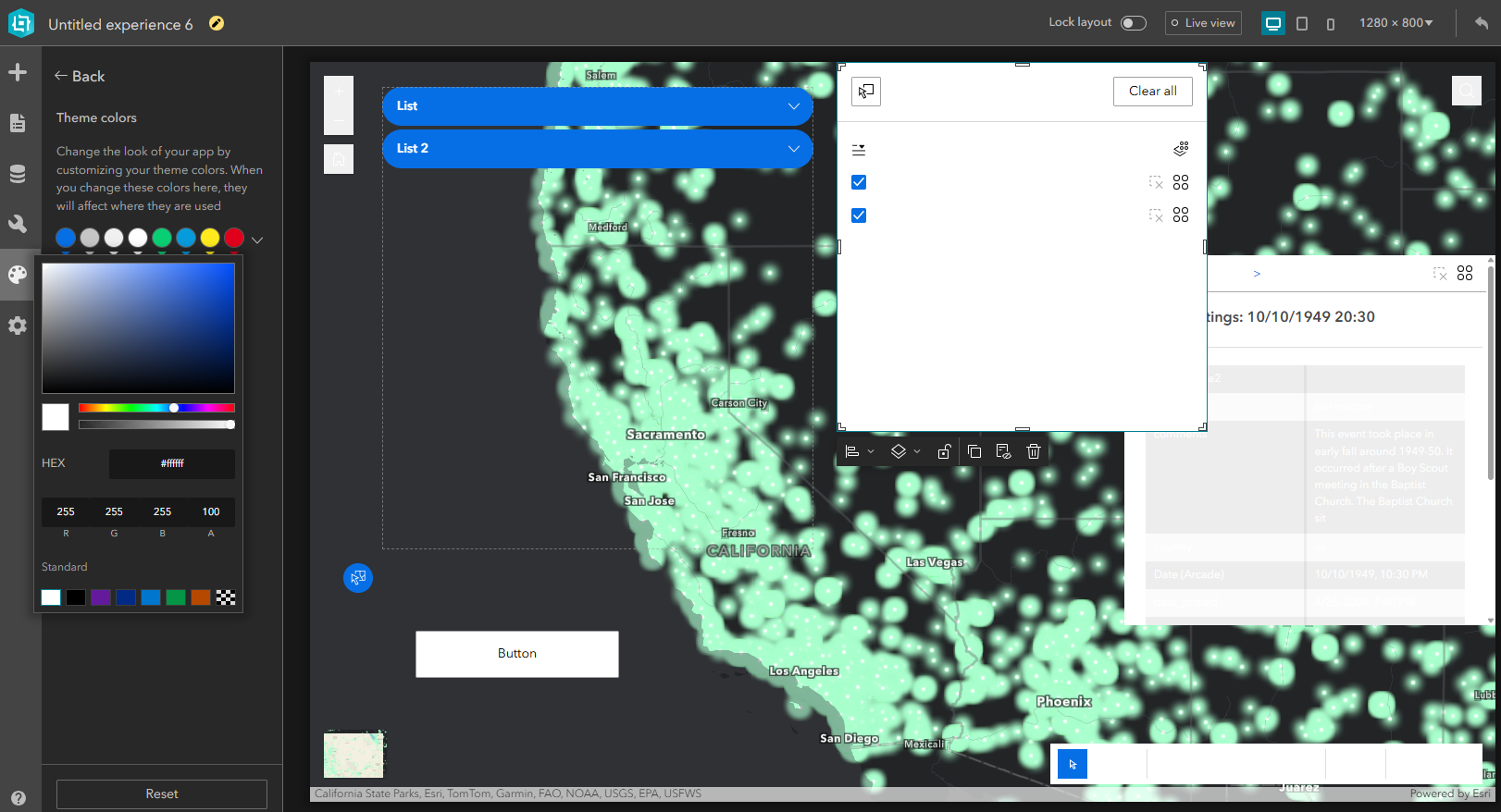 Solved: Select widget in Enterprise 11.5 is not displaying... - Esri Community