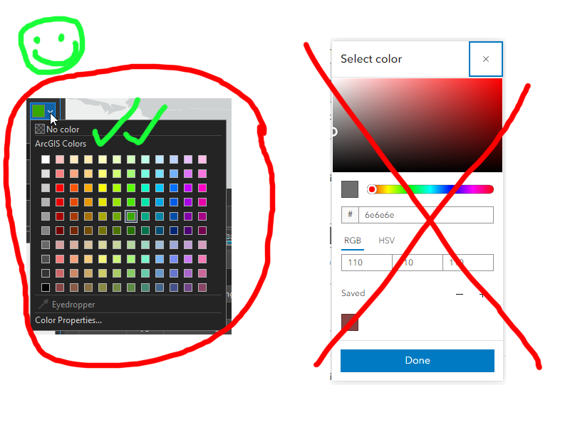 Add color grid in symbol styles - Esri Community
