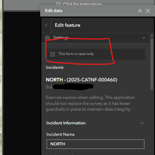 Solved: Editor Widget showing 'read only' when update is a... - Esri Community