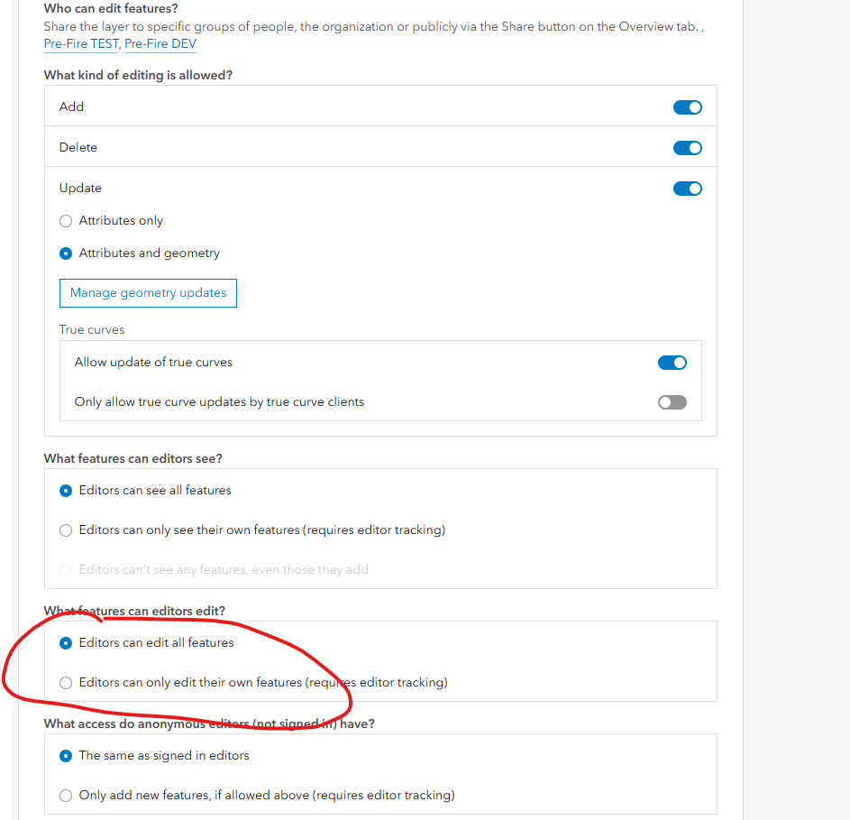 Solved: Editor Widget showing 'read only' when update is a... - Esri Community