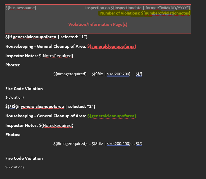 Survey Output Report Code Includes Values to Exclu... - Esri Community