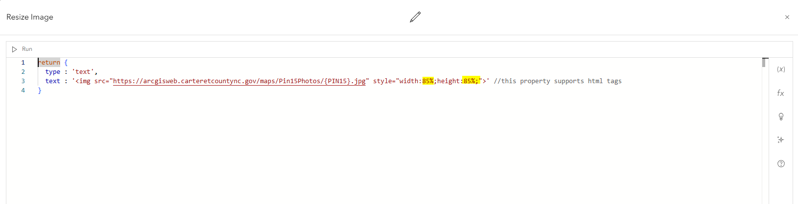 Resizing images in ArcGIS Map Viewer pop-ups - Esri Community