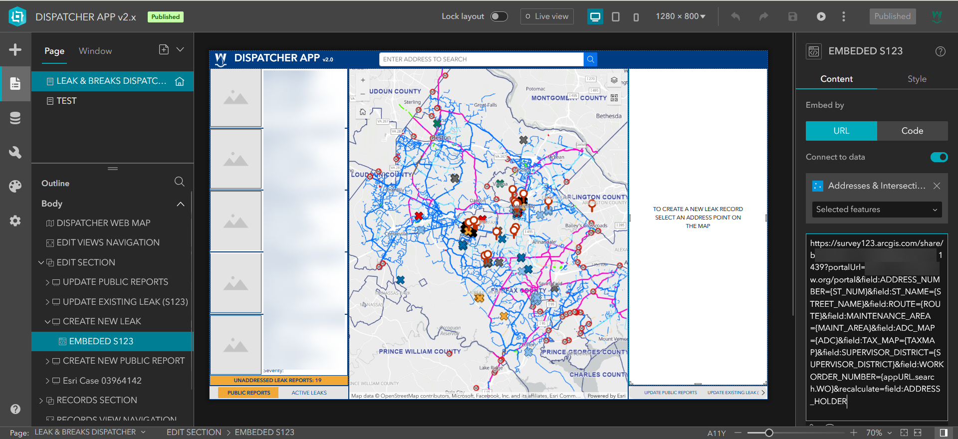 Pass geocoder address from web app to Survey123 - Esri Community