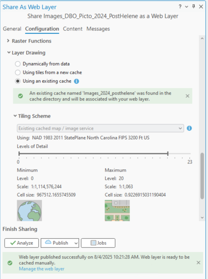 Manage Map Server Cache Tiles tool not loading sca... - Esri Community