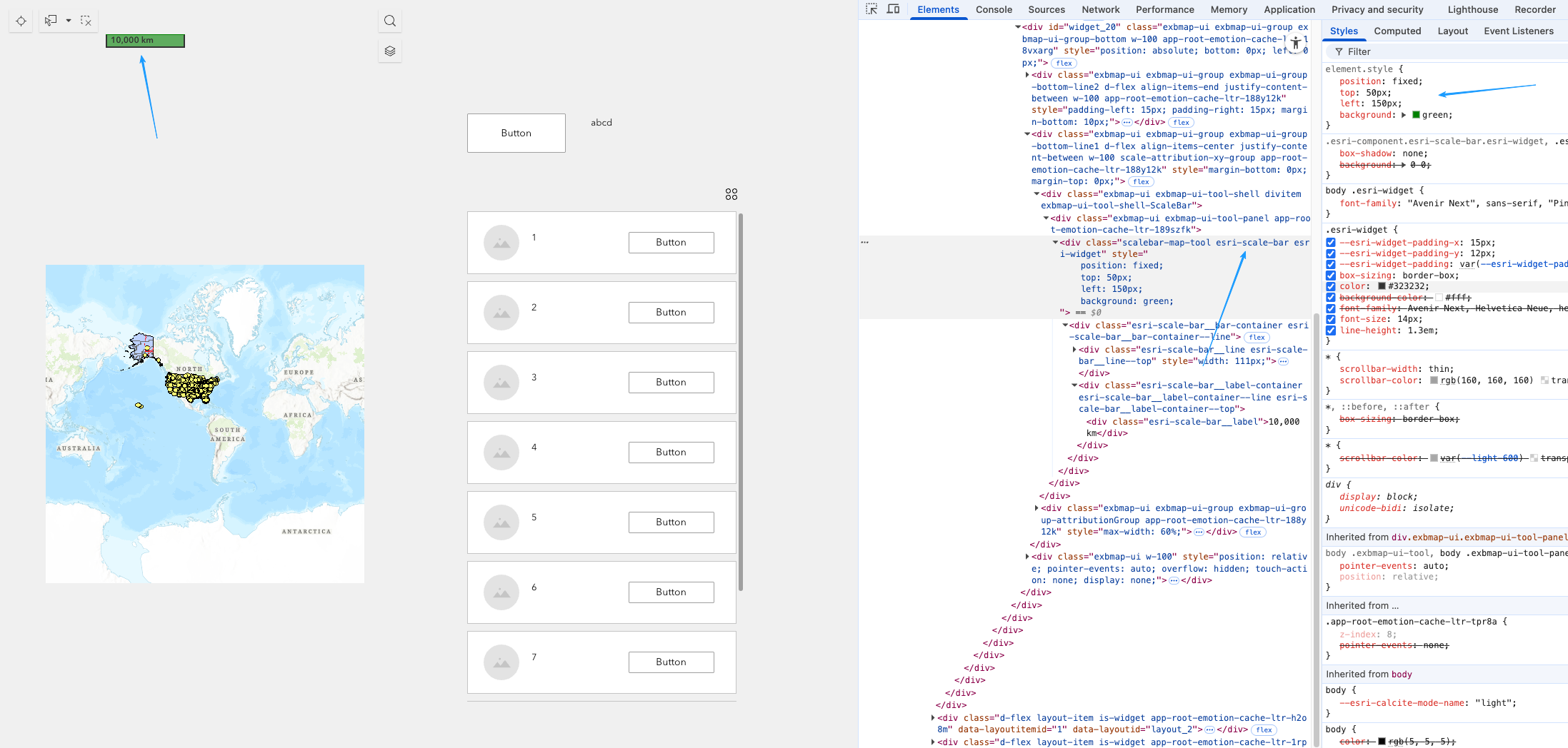 Customized scale bar in Experience Builder - Esri Community