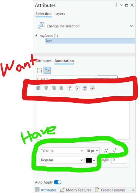 Add text alignment options to font/text annotation... - Esri Community