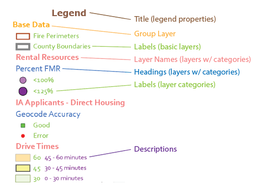 Solved: what are all the elements in an ArcGIS Pro legend? - Esri Community
