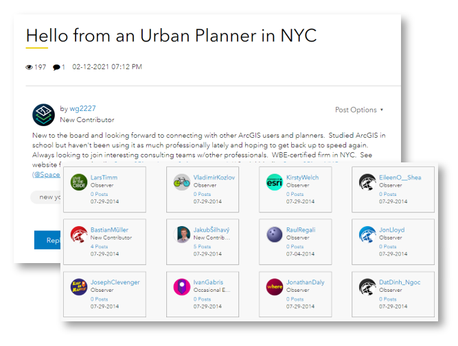 Connect with Esri Community Members Around the Wor... - Esri Community