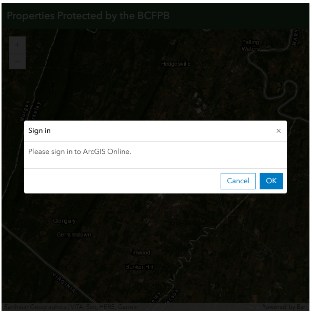 Instant App pop-up prompt to sign into ArcGIS Onli... - Esri Community