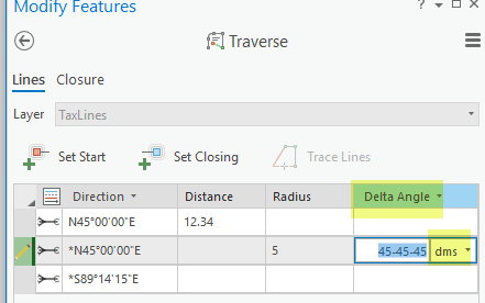 Allow the user to set the default units for curves... - Esri Community