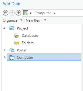 Add my computer to catalog view and favorites back... - Esri Community
