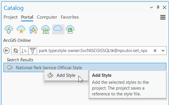 Solved: how do I add an online style (stylx) to my ArcGIS ... - Esri ...