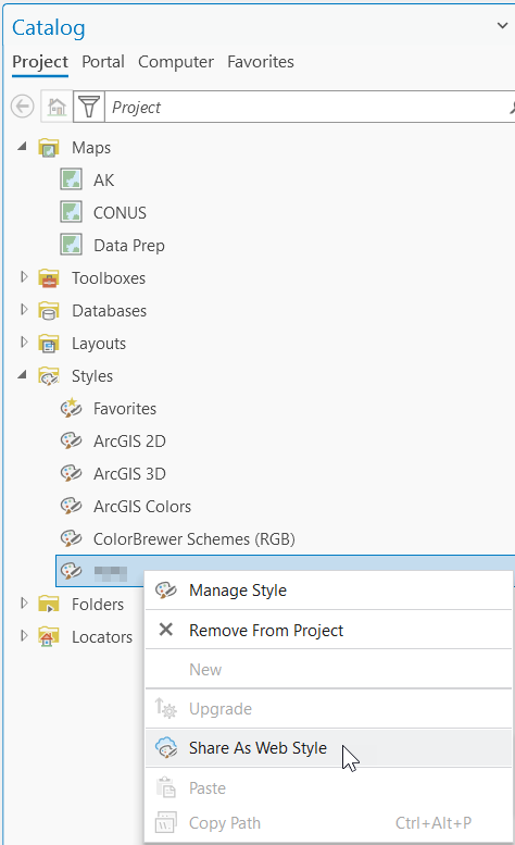 Solved: how do I add an online style (stylx) to my ArcGIS ... - Esri ...