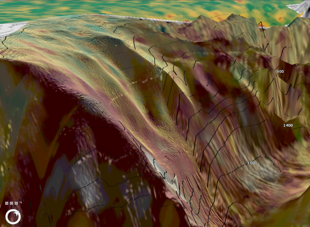 ArcGIS Pro 3D scene: Contour lines and labels exhi... - Esri Community
