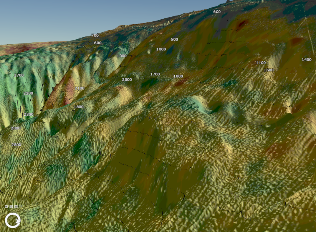 ArcGIS Pro 3D scene: Contour lines and labels exhi... - Esri Community