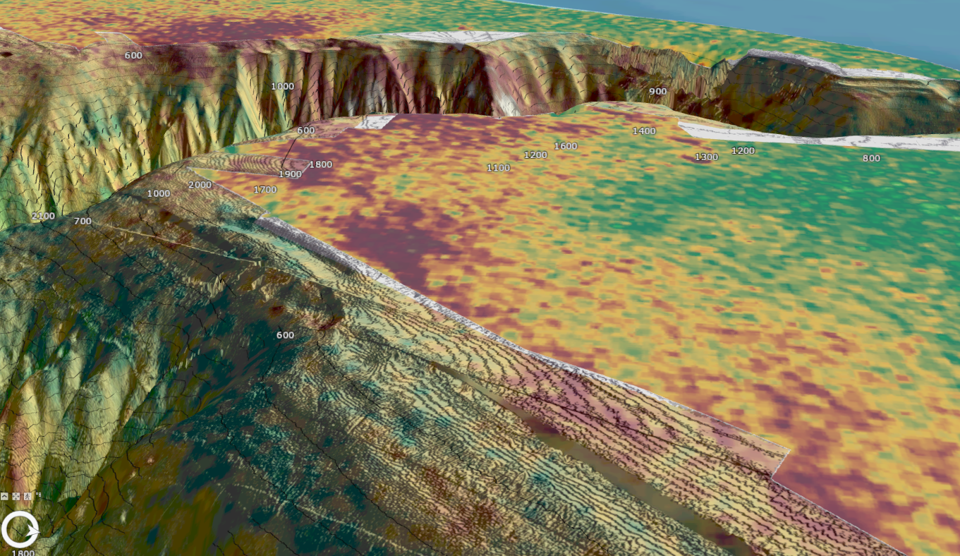 ArcGIS Pro 3D scene: Contour lines and labels exhi... - Esri Community