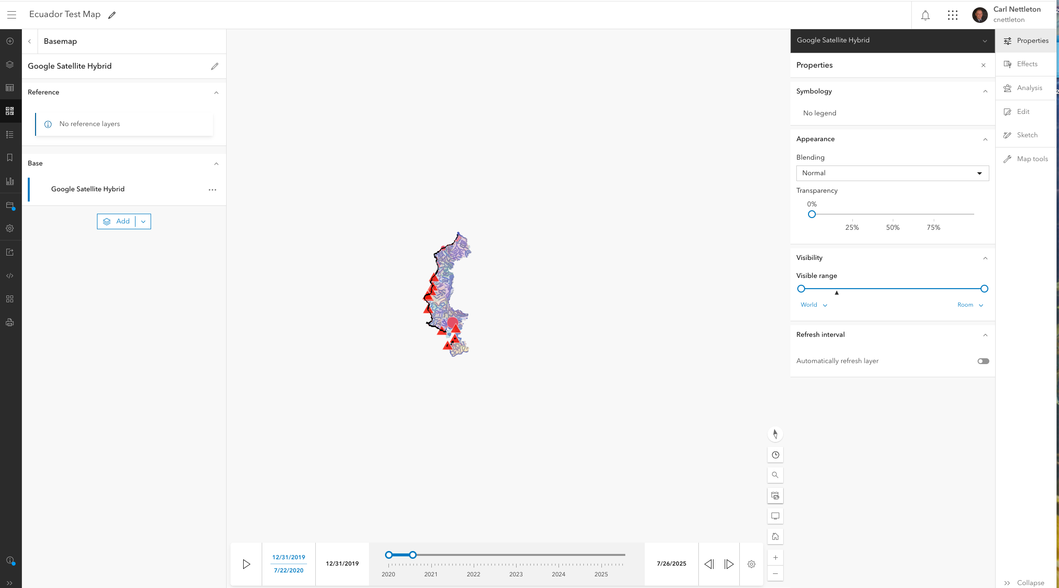 Adding Google Maps Hybrid as a standard basemap in... - Esri Community