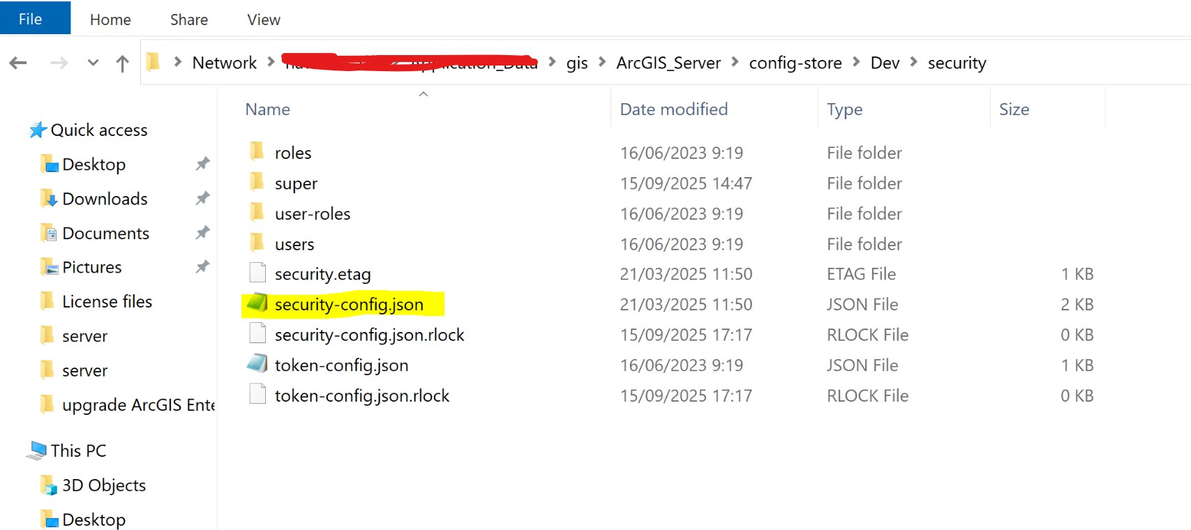 Issue with ArcGIS Server security-configuration.js... - Esri Community