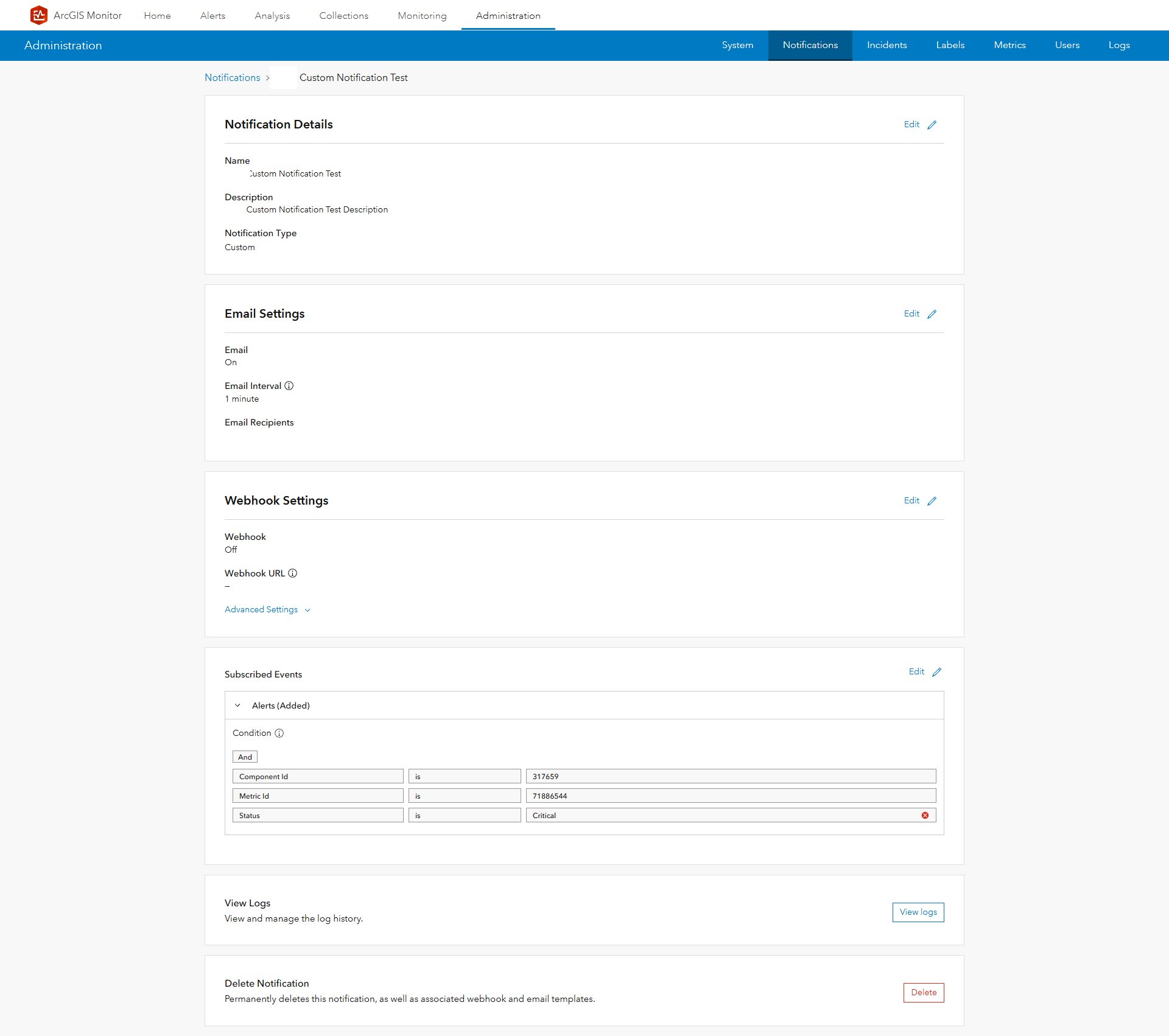 Creating Customer Notifications in ArcGIS Monitor ... - Page 2 - Esri ...