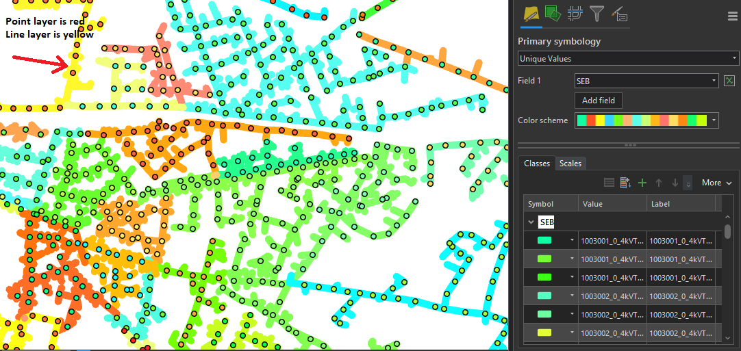 Solved: Apply the same colors to line and point layers wit... - Esri ...
