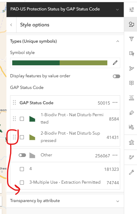 Legend symbology showing for excluded points - Esri Community