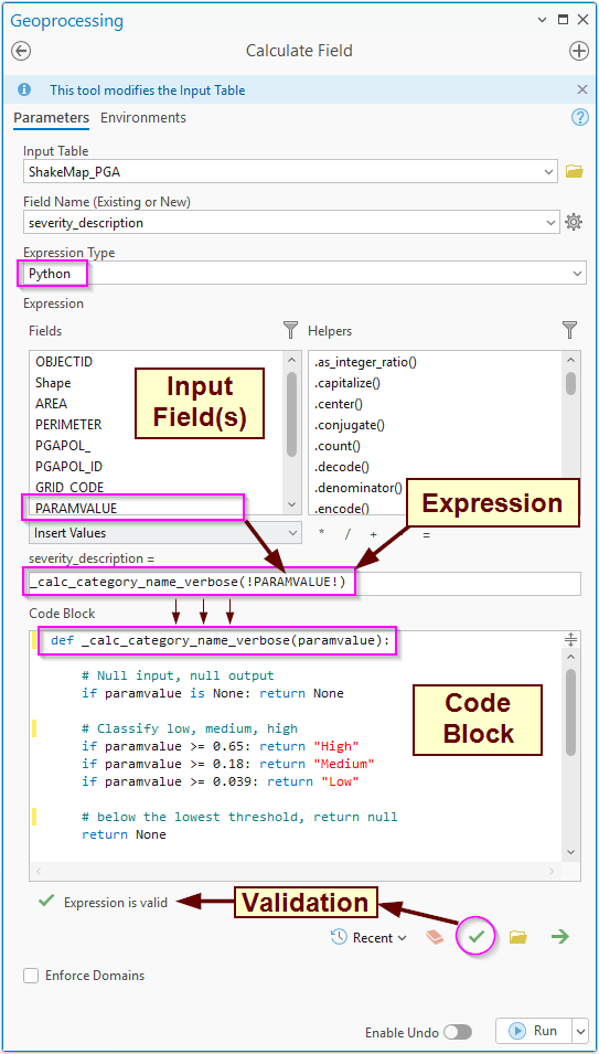 Troubleshooting Complex Python Field Calculator Code Blocks in ArcGIS Pro