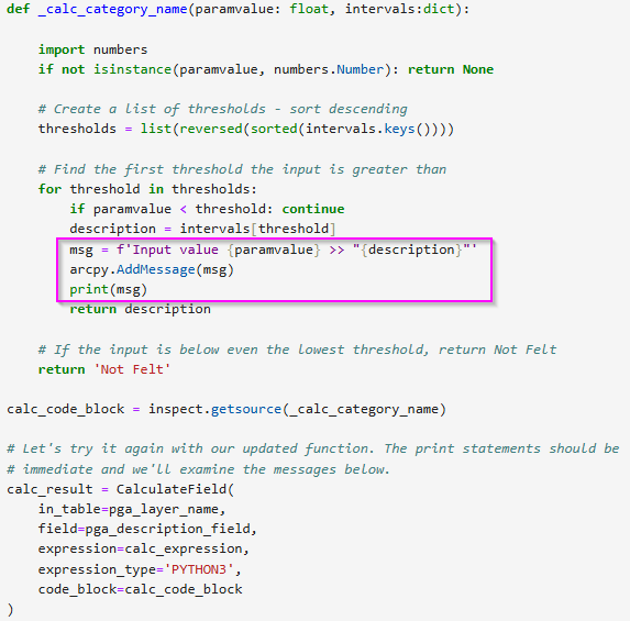 Troubleshooting Complex Python Field Calculator Code Blocks in ArcGIS Pro