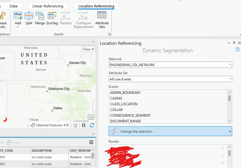 DynSeg in Location Referencing is not listing poin... - Esri Community