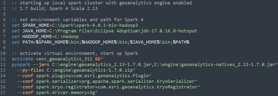 Setting up a local spark environment for GeoAnalyt... - Esri Community