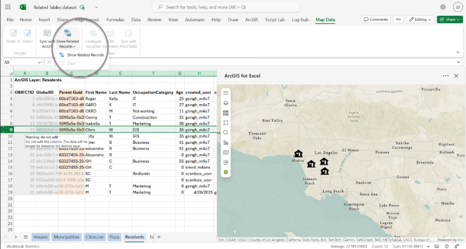 ArcGIS for Excel 2025.3.0.0.54 - Change log - Esri Community