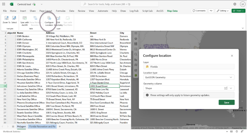ArcGIS for Excel 2025.3.0.0.54 - Change log - Esri Community