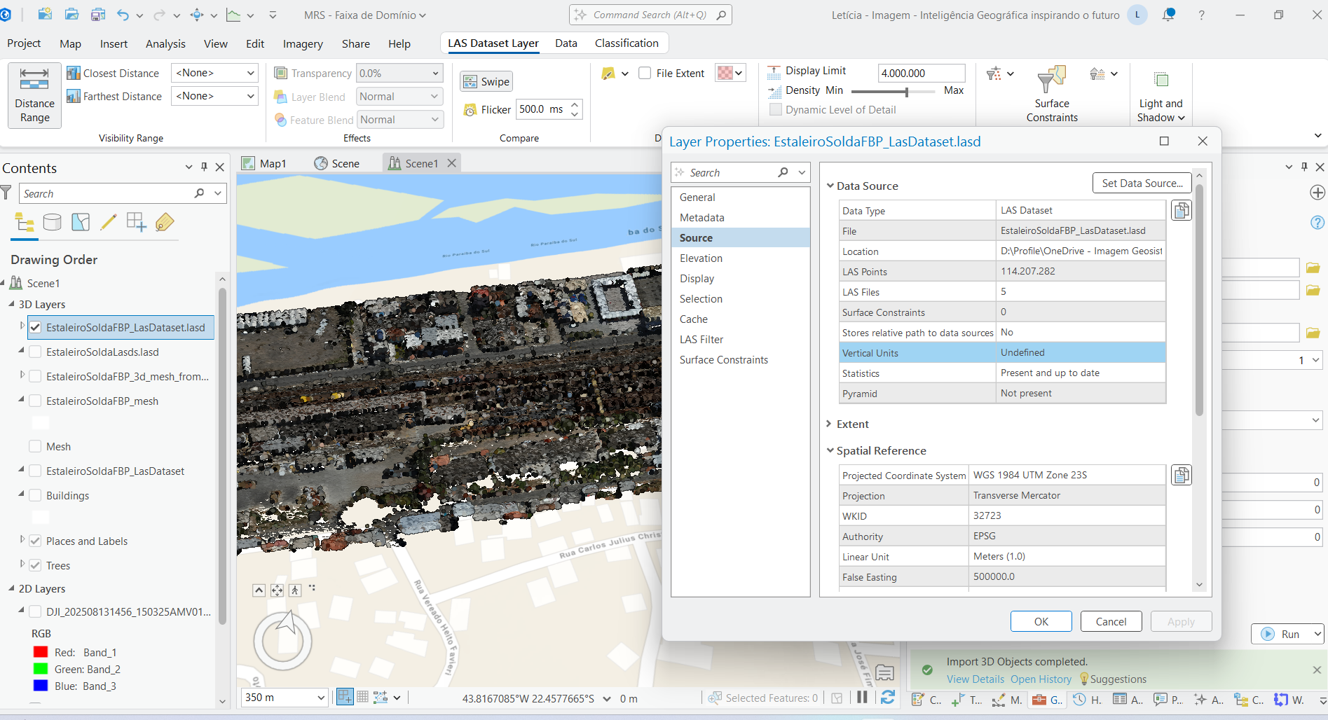 Import mesh file using import 3D objects tool (.ob... - Esri Community