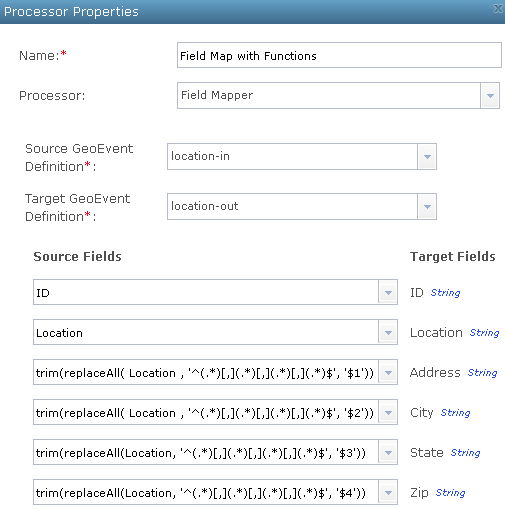 GeoEvent 10.9: Using expressions in Field Mapper P... - Esri Community