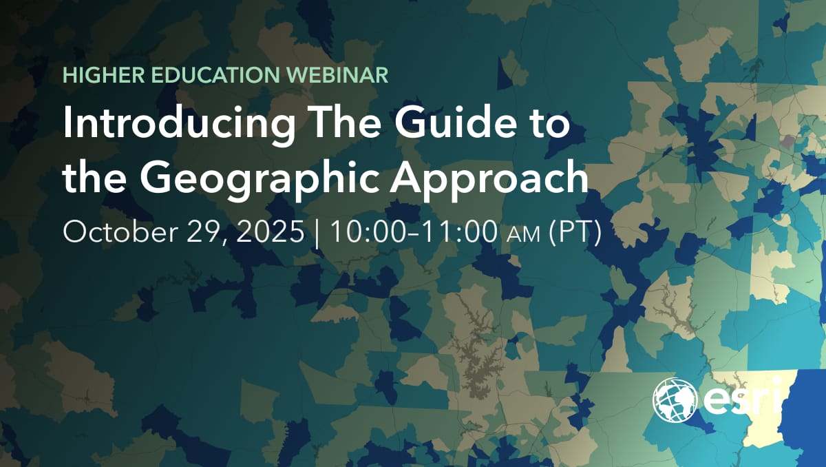 Introducing the Guide to the Geographic Approach - Esri Community