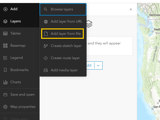 Creating a map by uploading zip files for layers - Esri Community