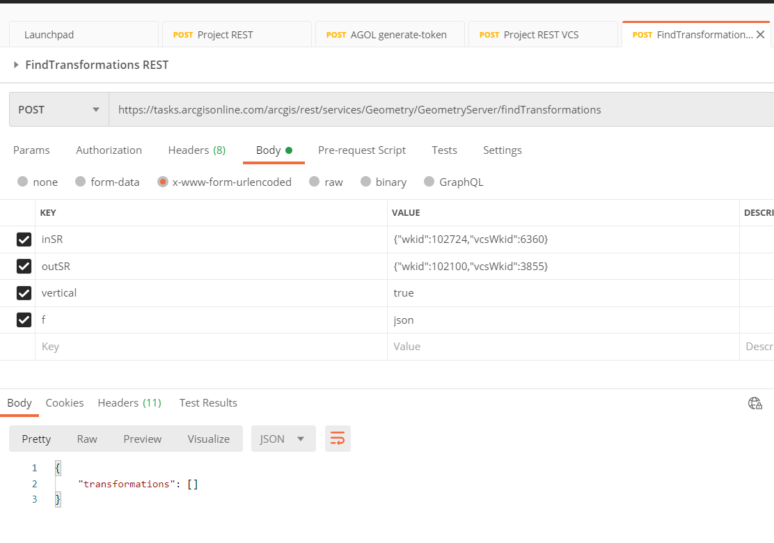 Agol Geometry Service Is Not Converting Vertical U Esri Community