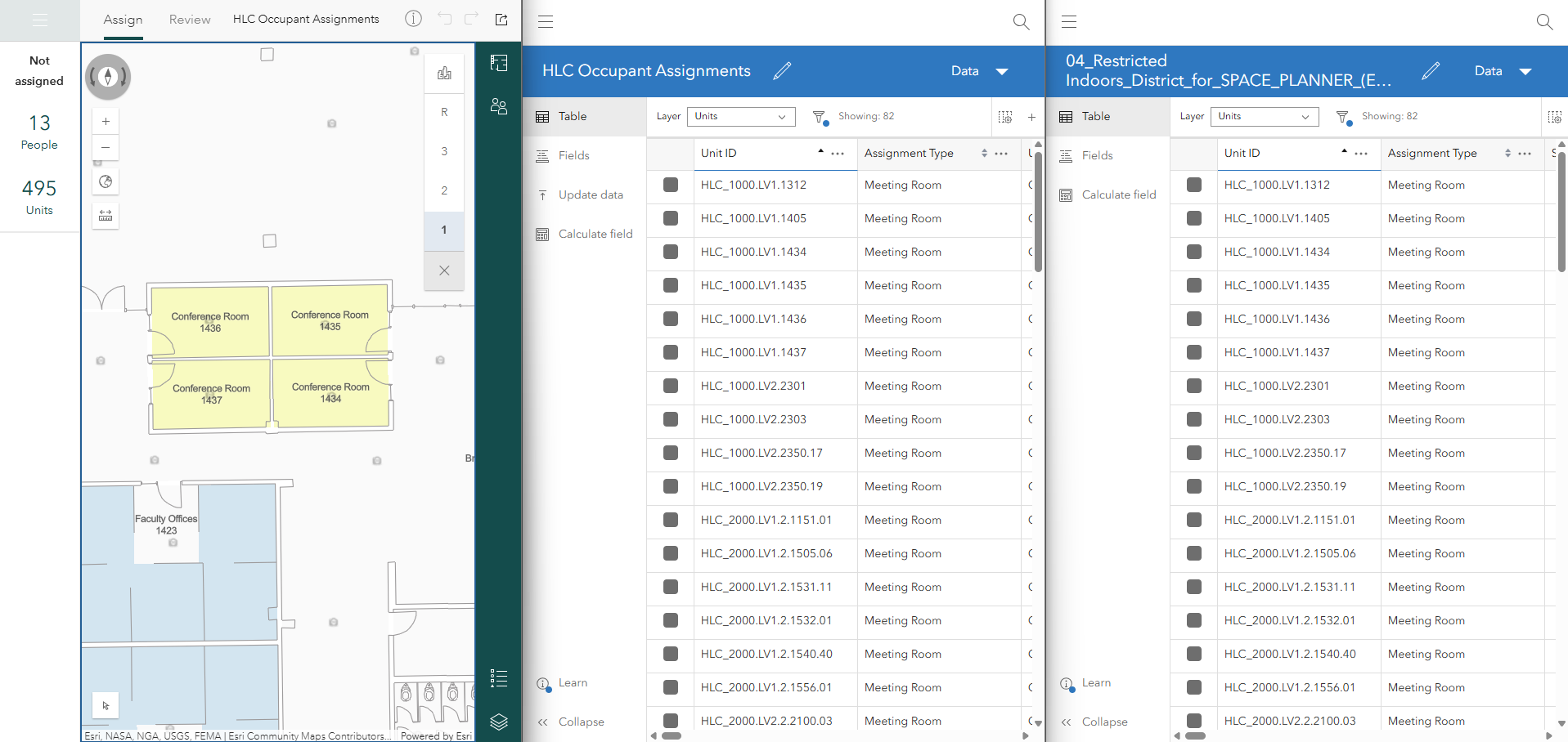 Meeting rooms getting reassigned to Assignment_Typ... - Esri Community
