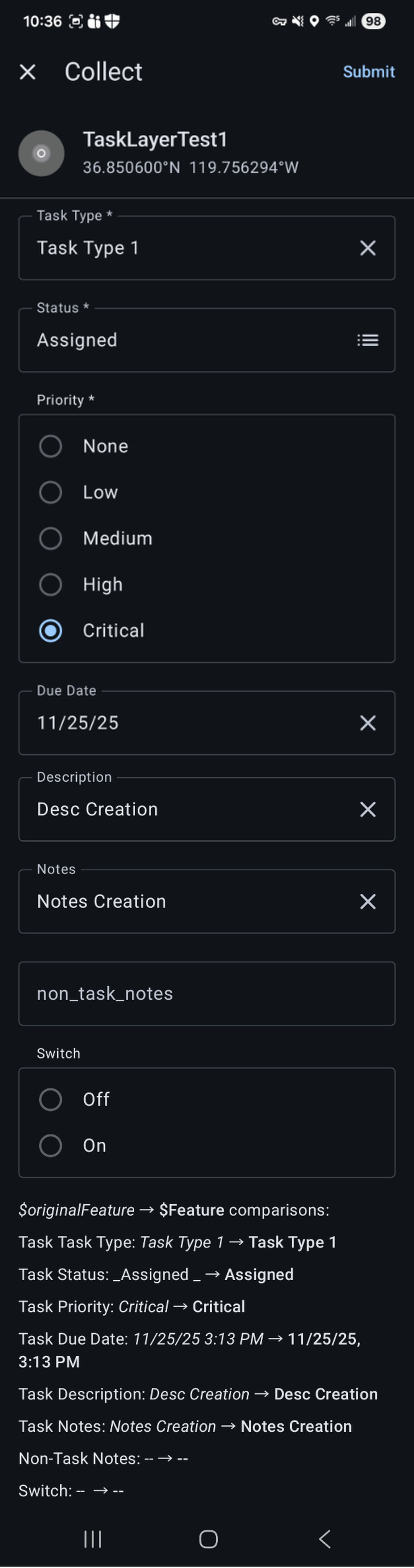 Bug: Tasks - Editing features using Edit Form tool... - Esri Community