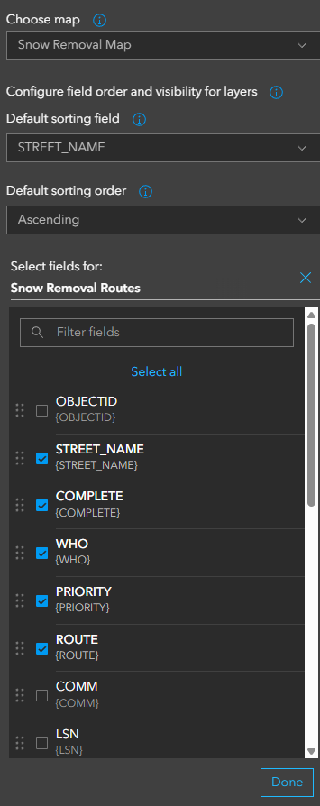 Instant App Layer Options Field Visibility Showing... - Esri Community