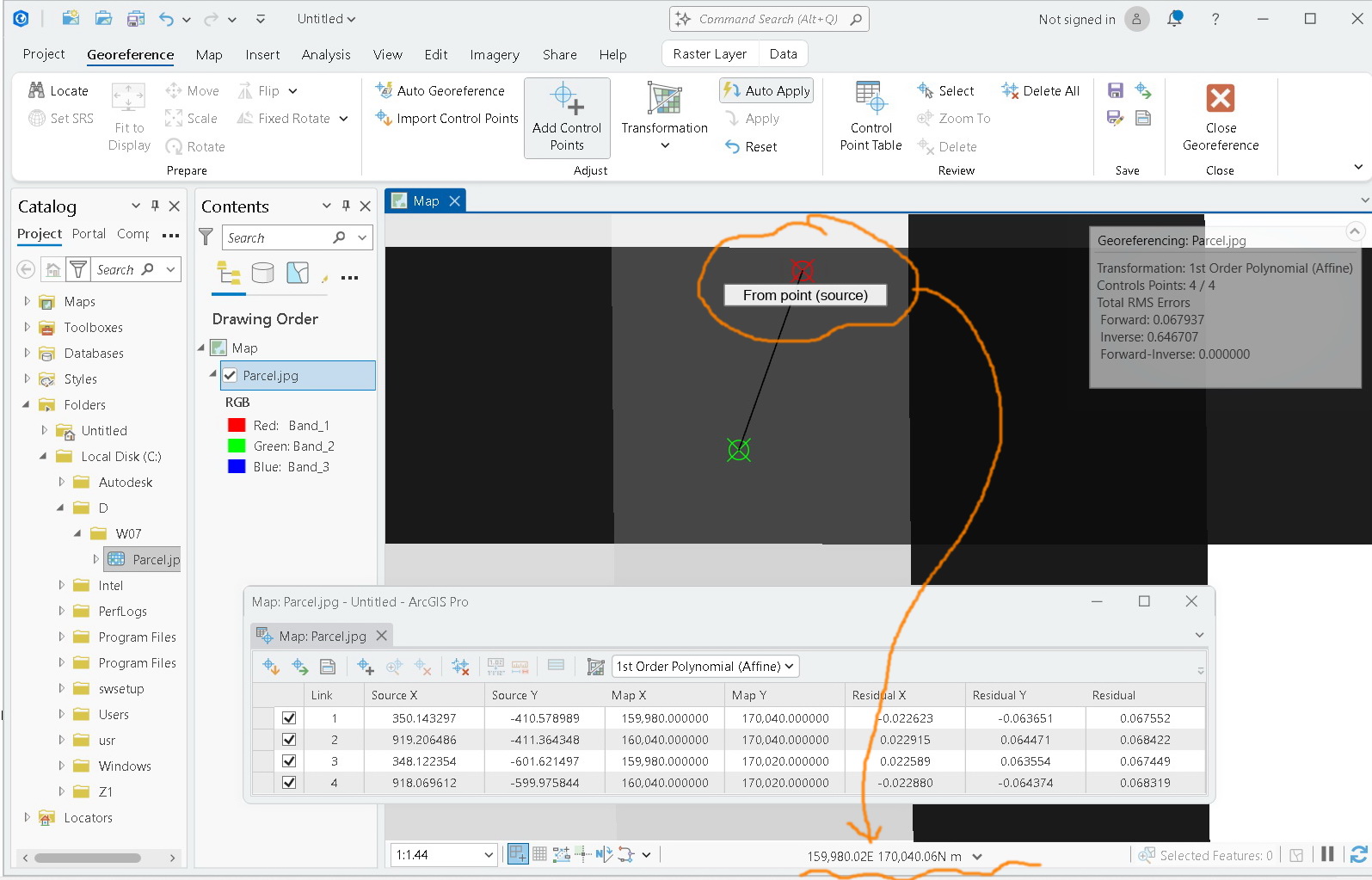 ArcGIS Pro 3.5.4: What does the red color indicate... - Esri Community