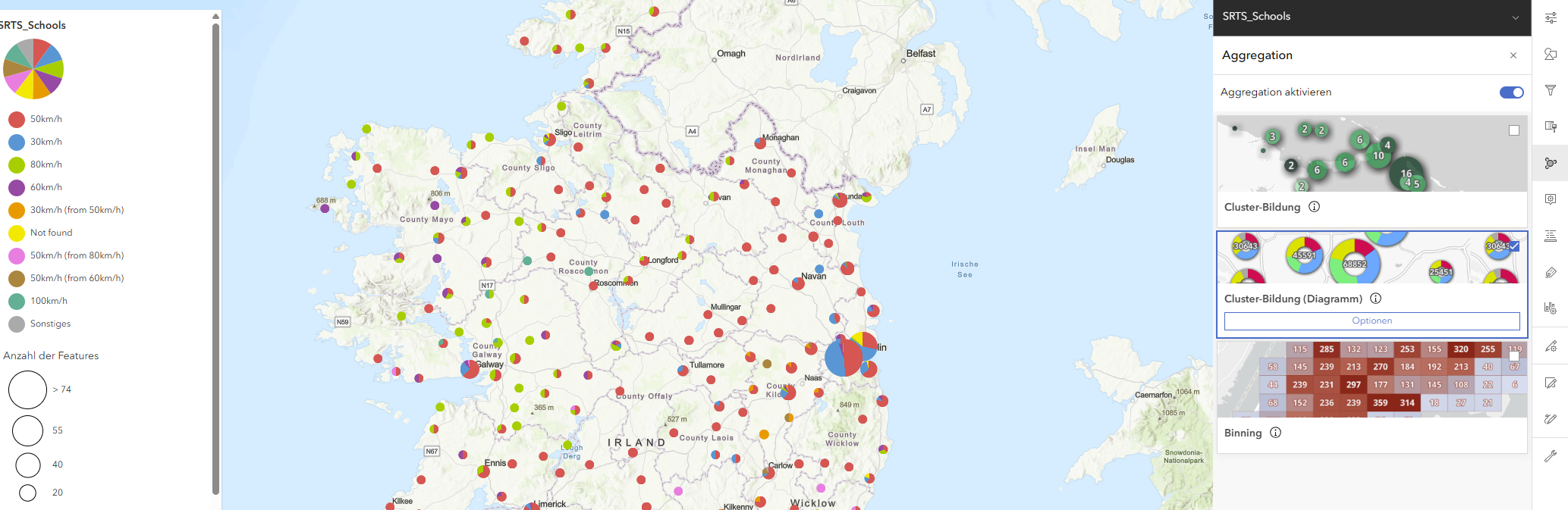 MapViewer Symbology Clustering with Pie Charts bas... - Esri Community