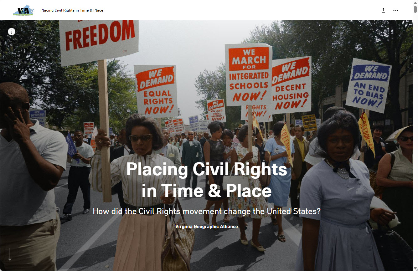 For MLK Day - Explore the Civil Rights Movement th... - Esri Community