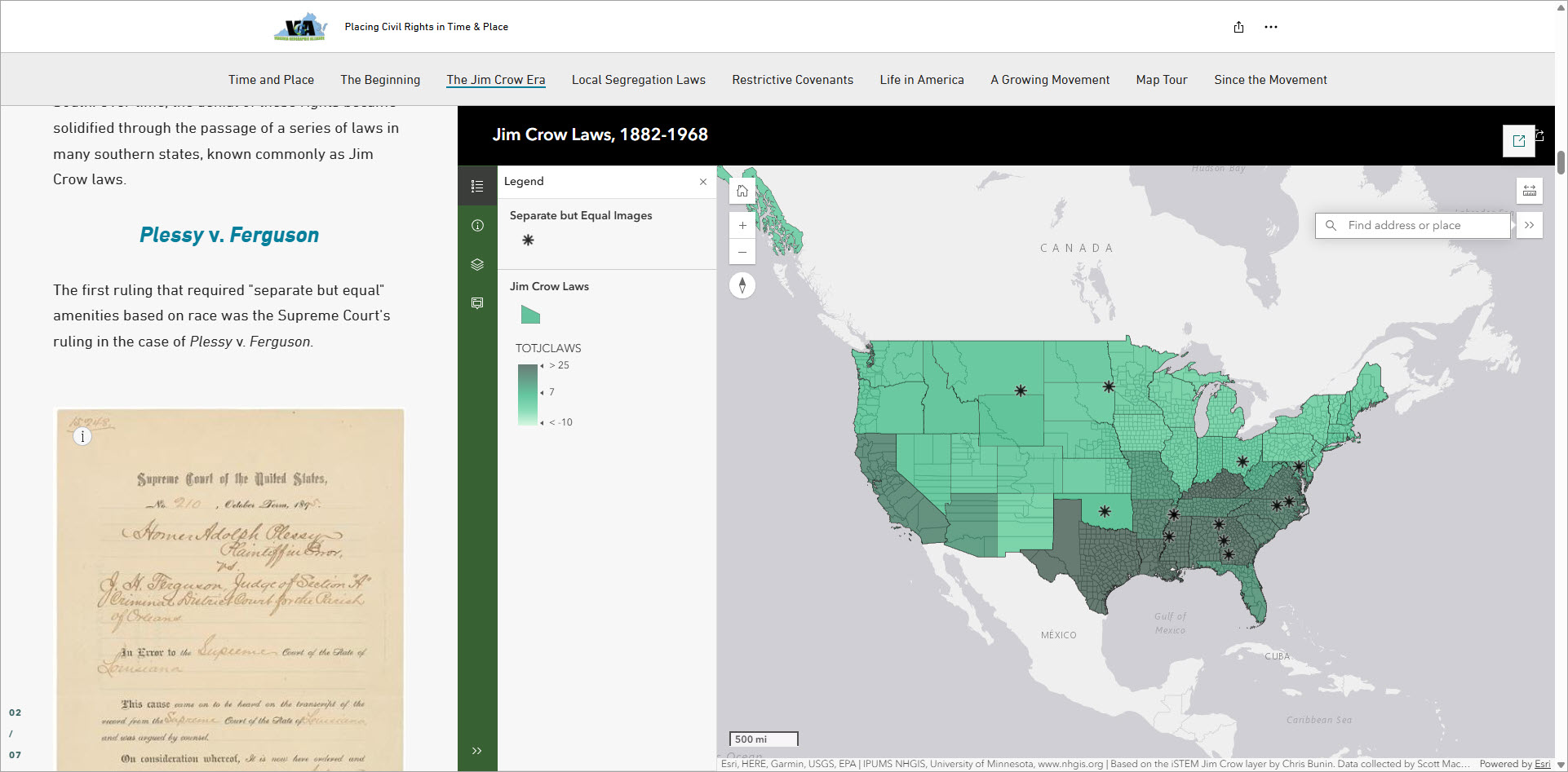 For MLK Day - Explore the Civil Rights Movement th... - Esri Community